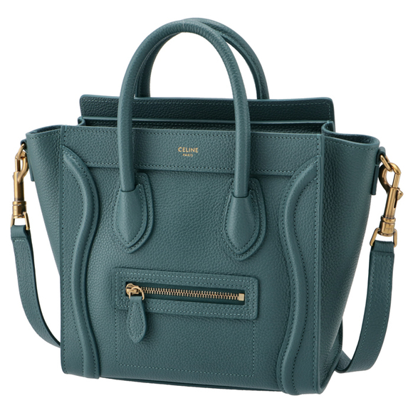 Celine | Bags | Celine Nano Bag Blue Luggage Shoulder | Poshmark